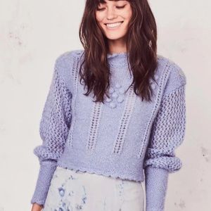 LoveShackFancy | Sweaters | Loveshackfancy Purple Persephone Mohair ...